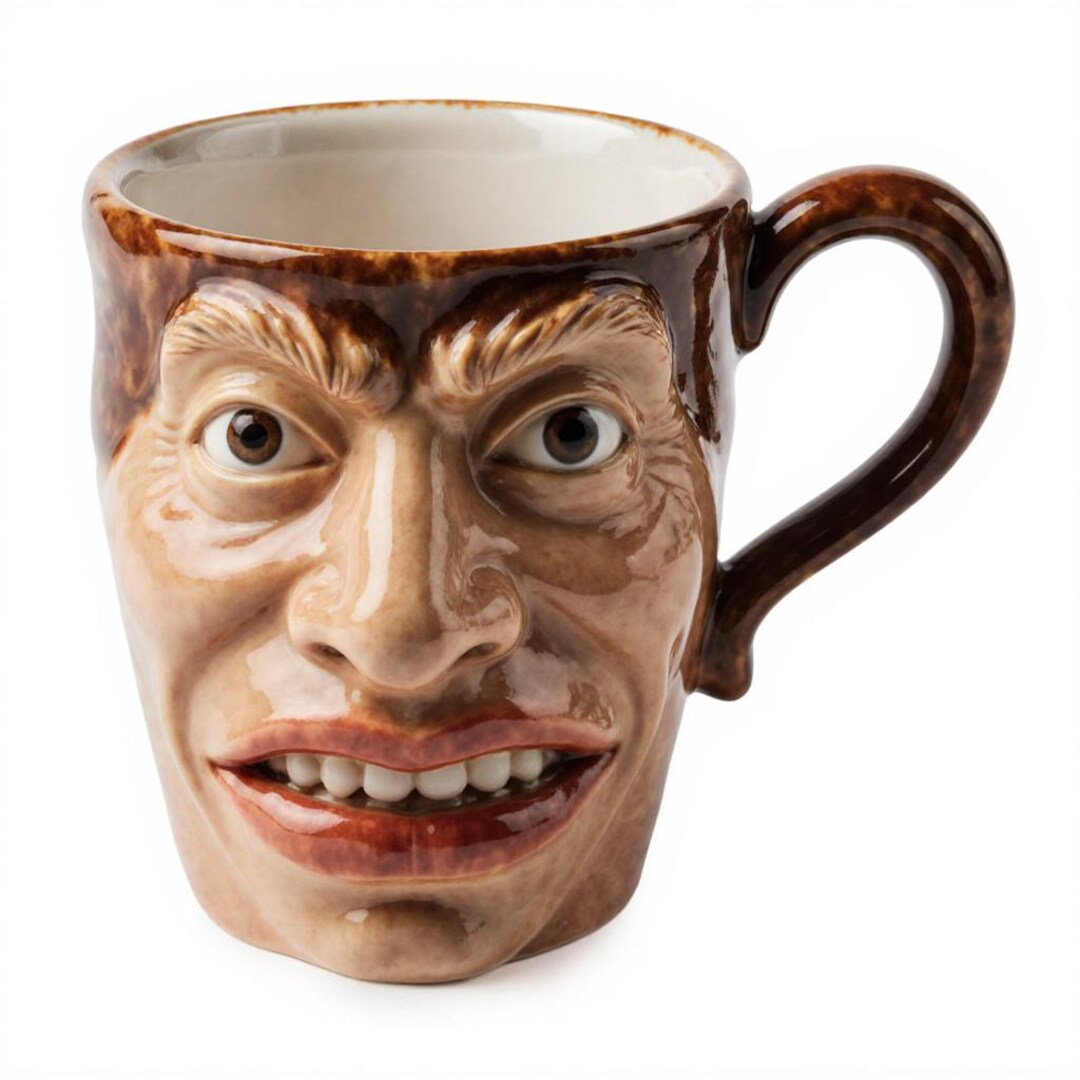 Creepy Face Mug STL File: 3D Printable Horror Coffee Cup (digital ...