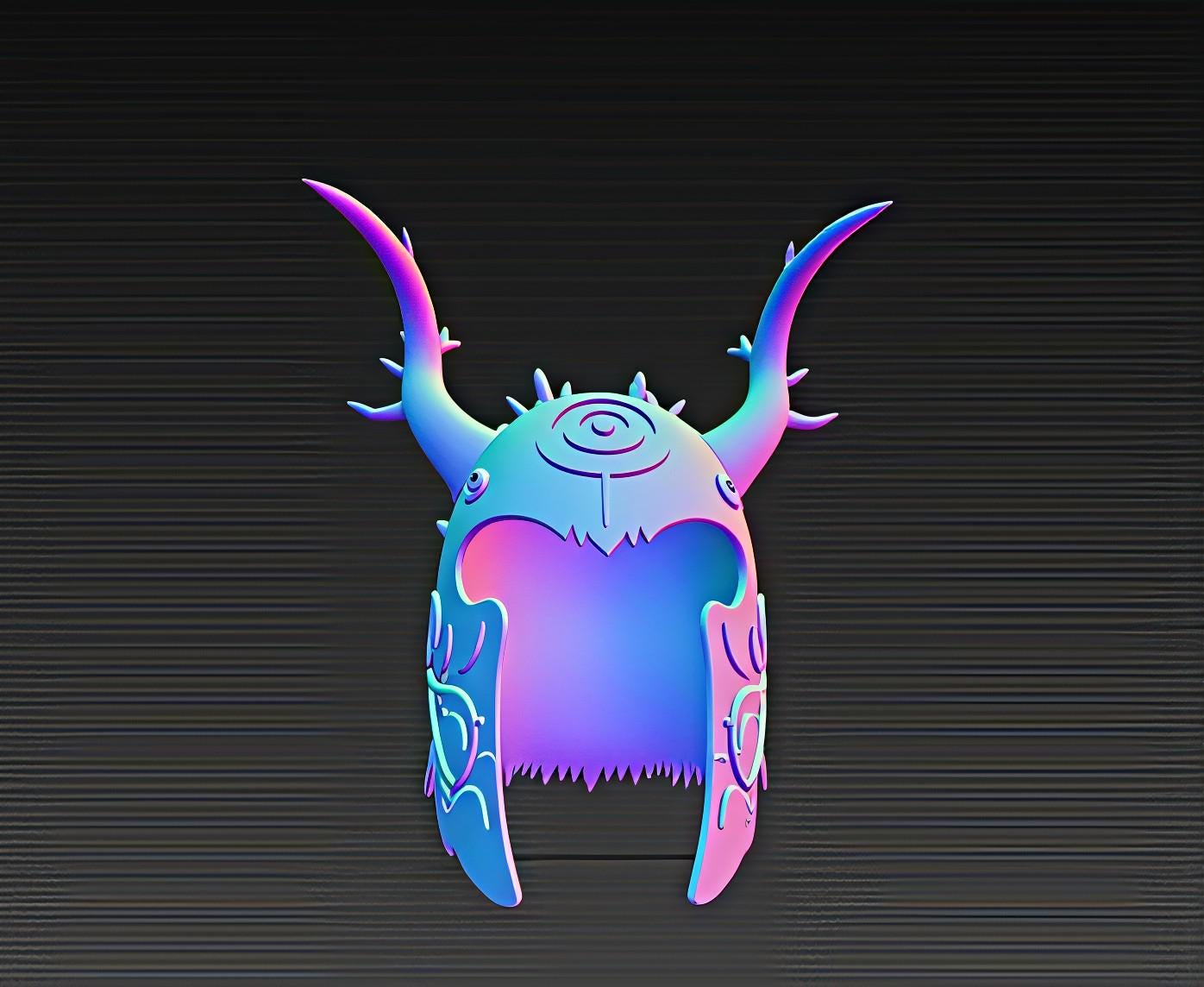 3D Printable Druid Helmet STL File: Nature Warrior Armor (digital ...