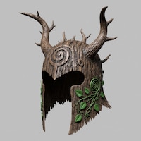 Green Man Mask, Pagan Mask, Green Leaf Mask, Forest God Druid Mask for ...