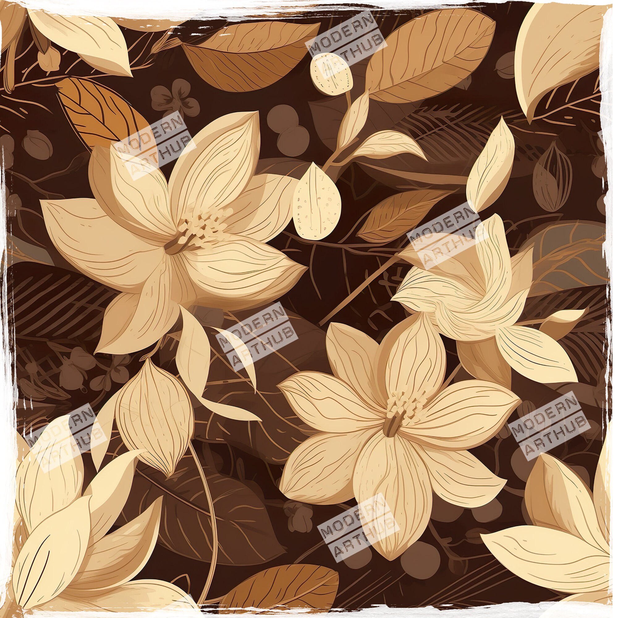 10 Coffee & Vanilla Digital Paper Seamless Digital Set - Etsy