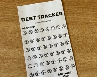 Printable Debt Payoff Tracker Debt Free Debtris - Etsy