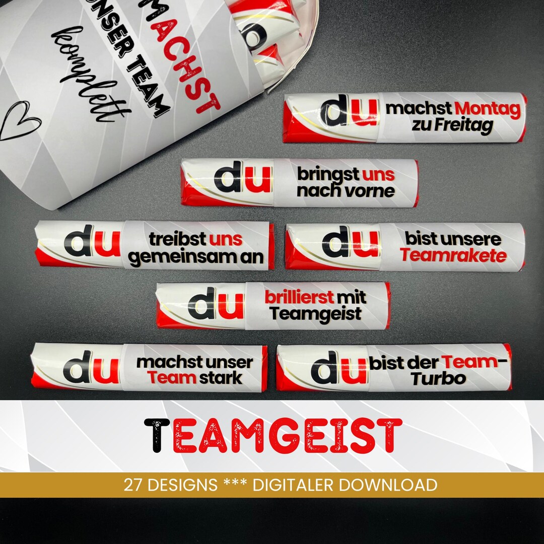 27 Duplo Banderoles Team Colleague Unique Gift Idea for Gift 27 Work ...