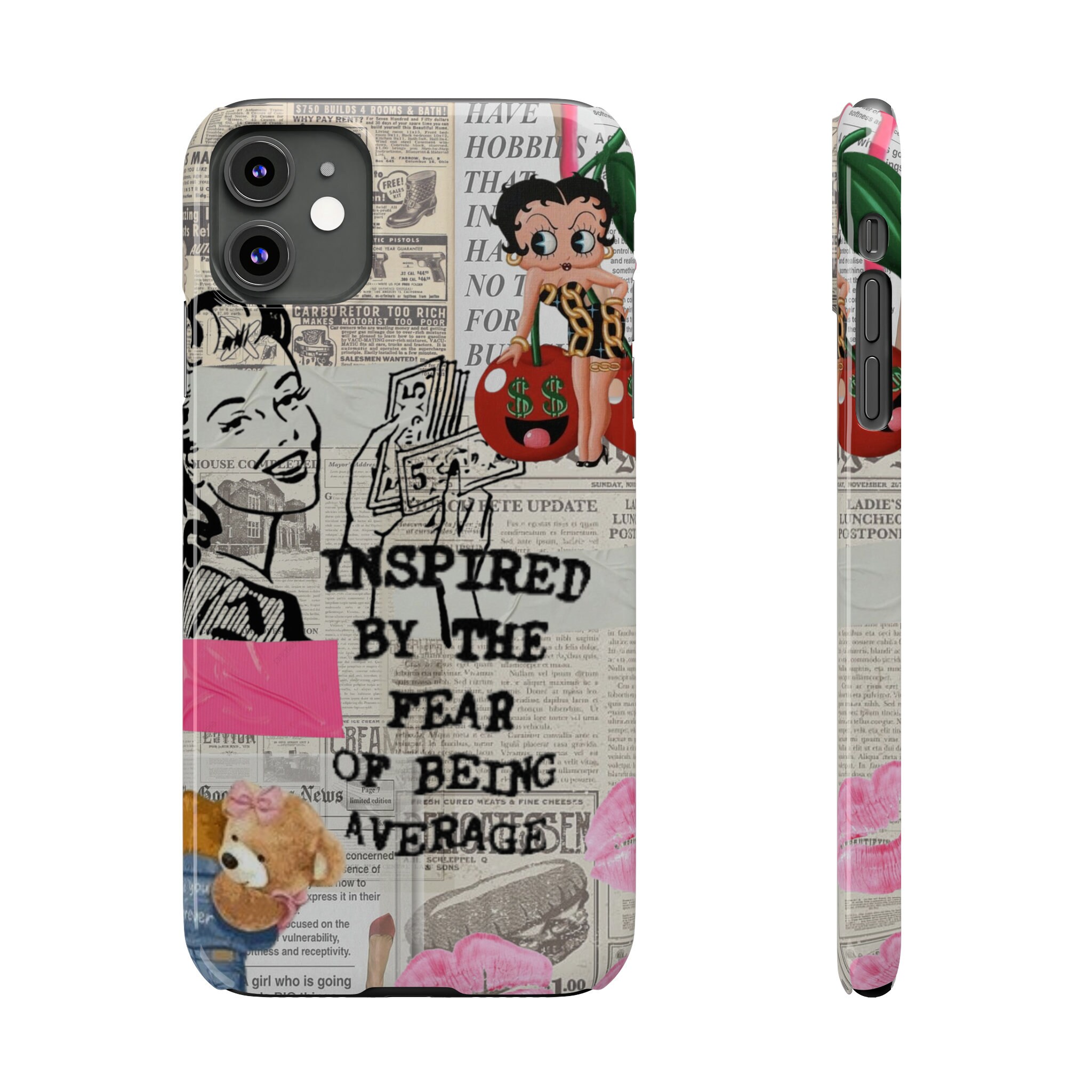 Vintage Cool Phone Case, Trendy Phone Case Abstract Retro Phone Case ...