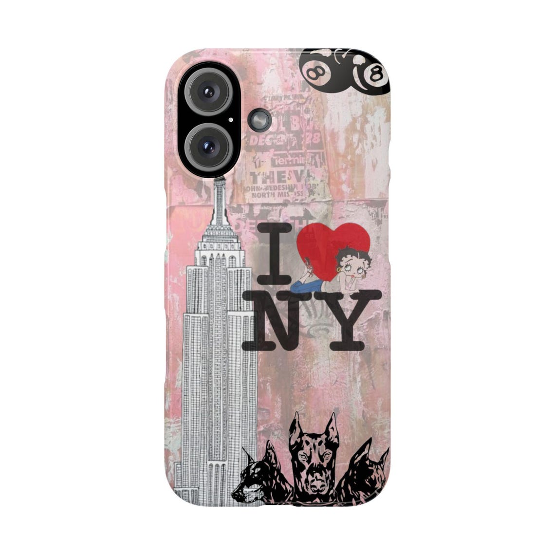 Retro New York City Phone Case, Vintage Phone Cases Collage Phone Cases ...