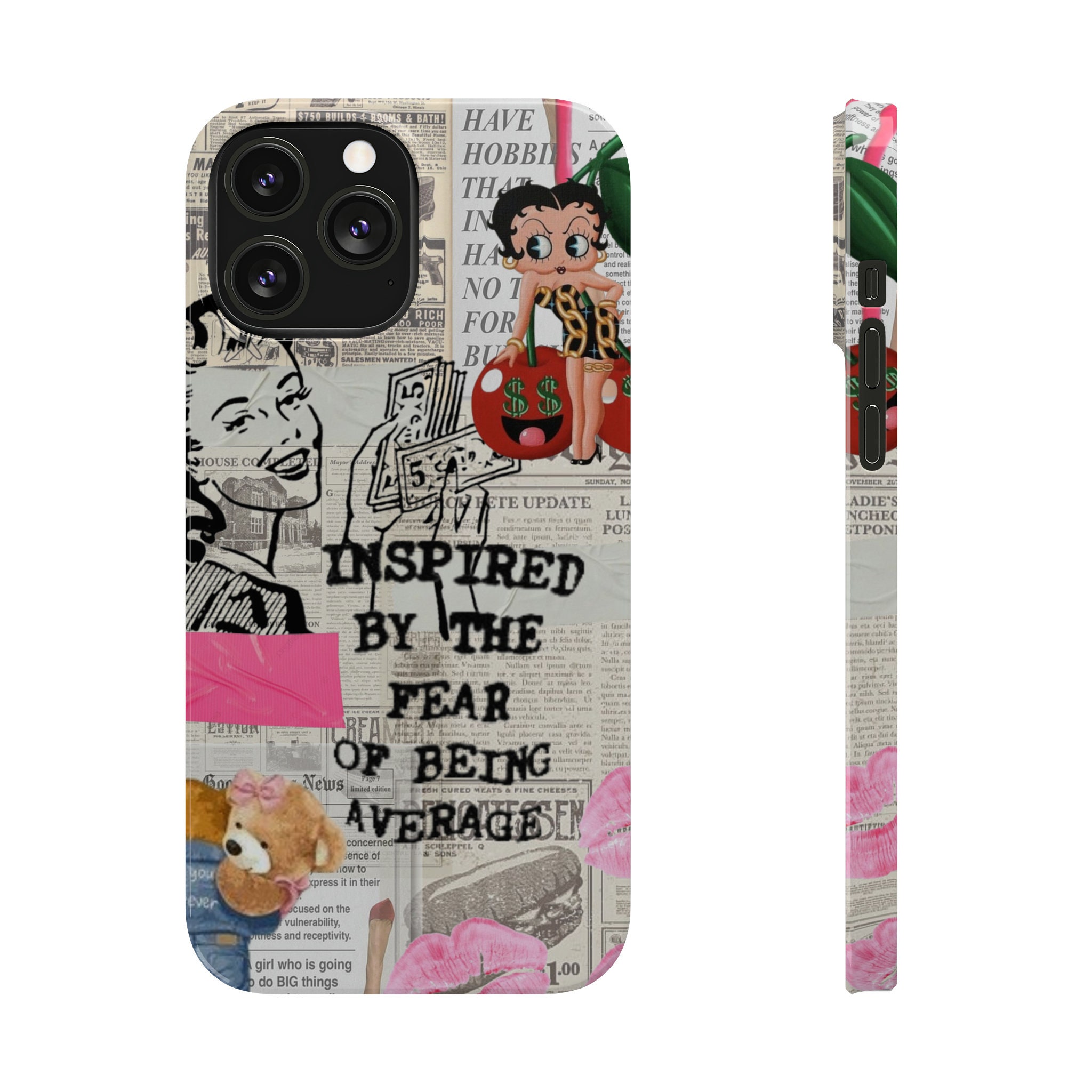 Vintage Cool Phone Case, Trendy Phone Case Abstract Retro Phone Case ...