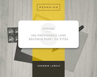 60 X CLEAR Address Stickers/transparent Custom Printed Return Address ...