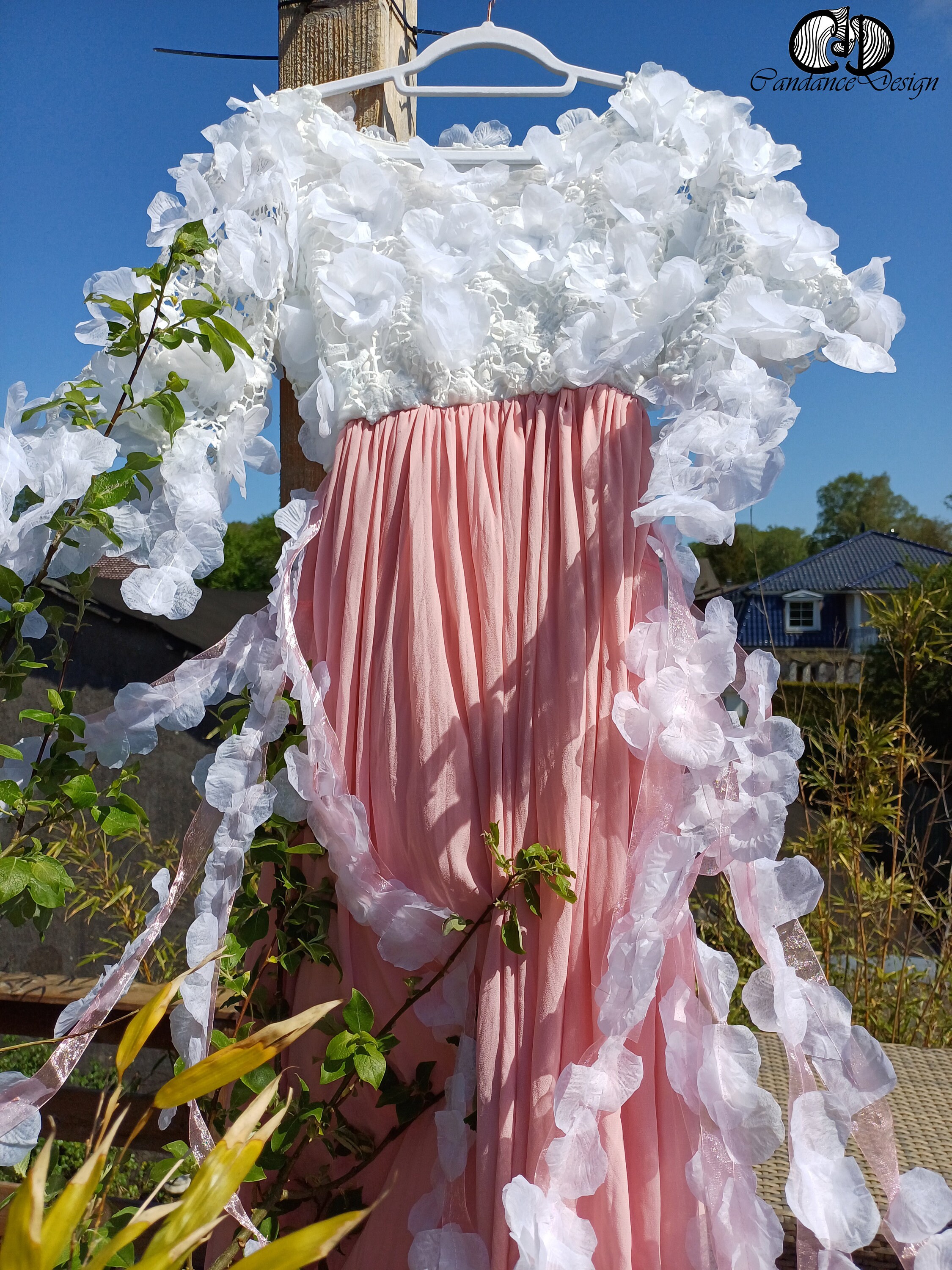 Shooting Dress With Flowers, Romantic Maternity Dress, Festival Outfit ...