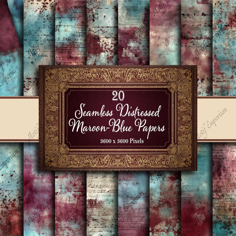 Blue Distressed - Etsy