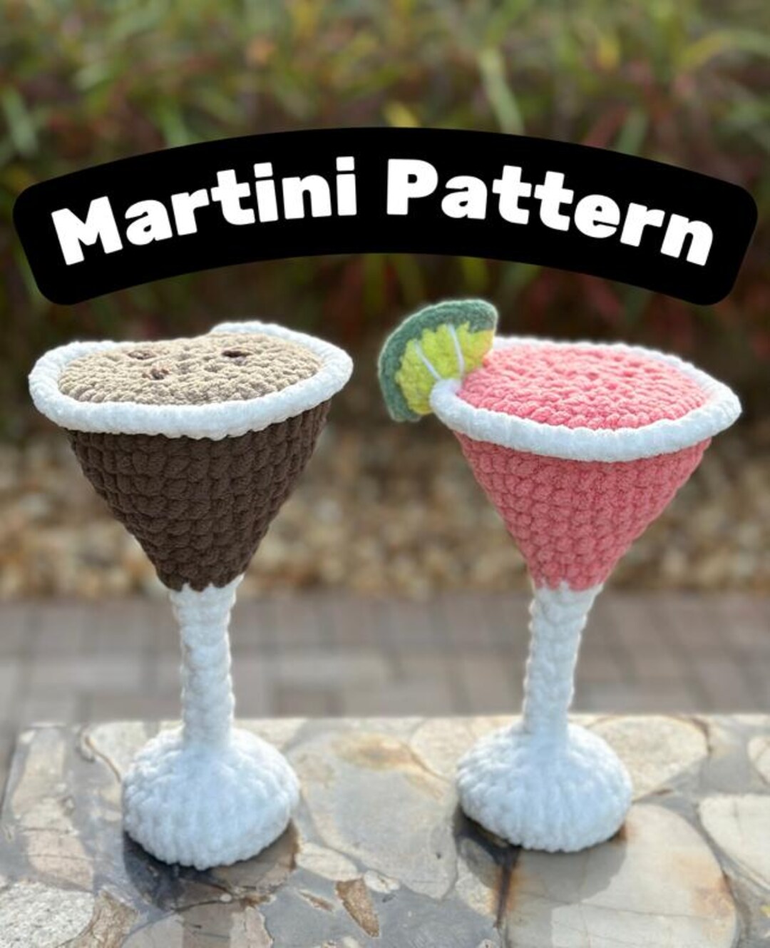 Crochet Martini Pattern *NOT a Finished Product* Cosmopolitan and ...