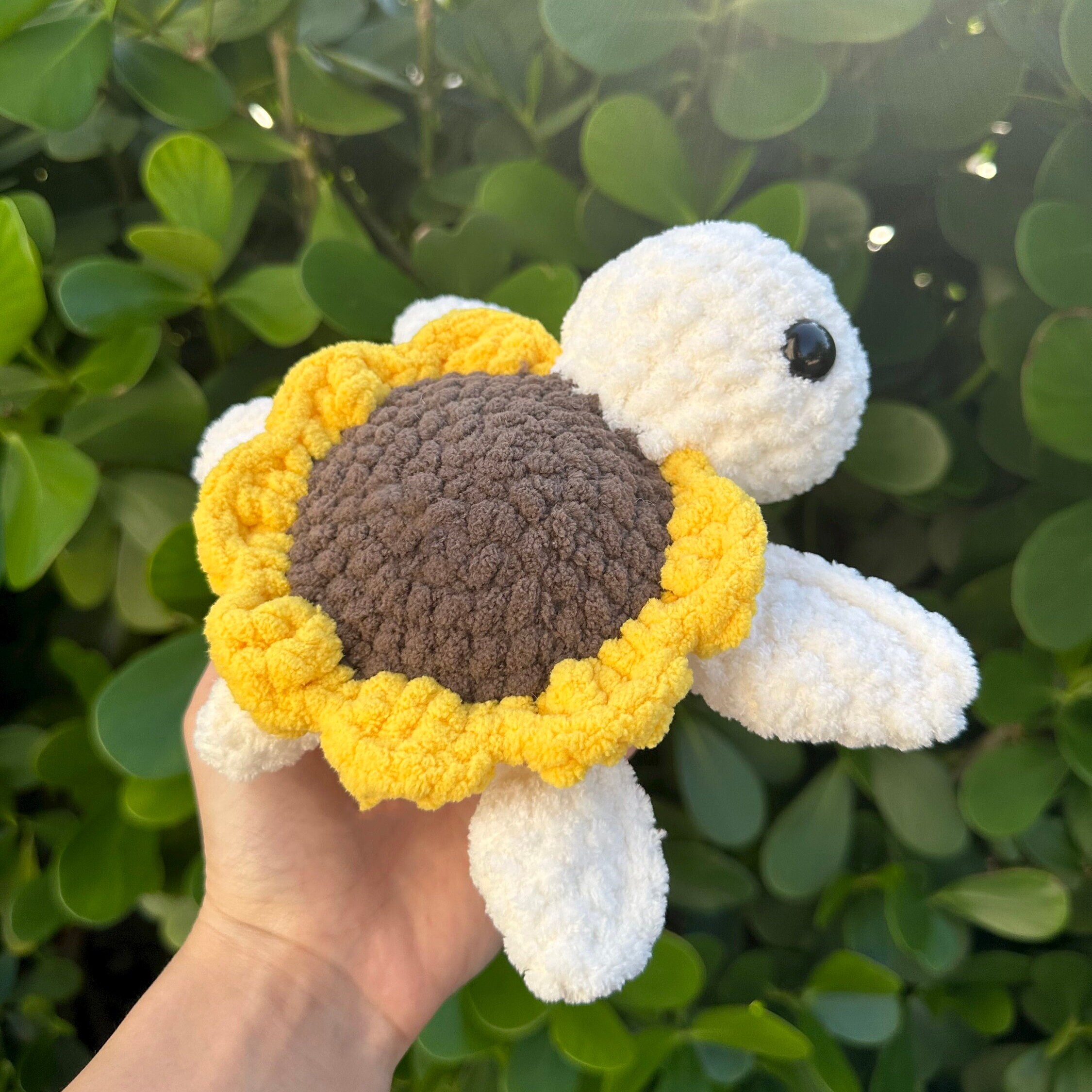 Crochet Sunflower Turtle Amigurumi - Etsy