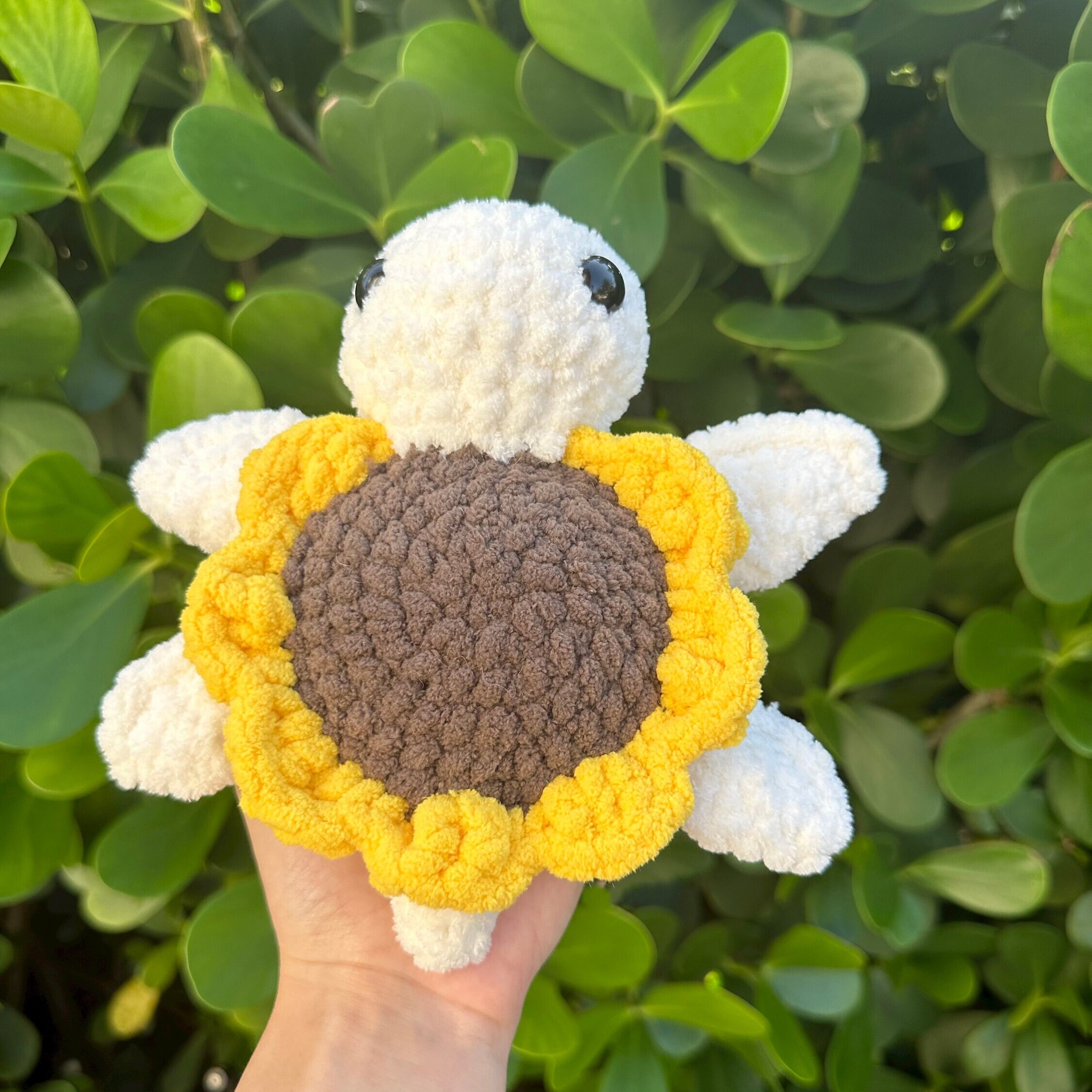 Crochet Sunflower Turtle Amigurumi - Etsy