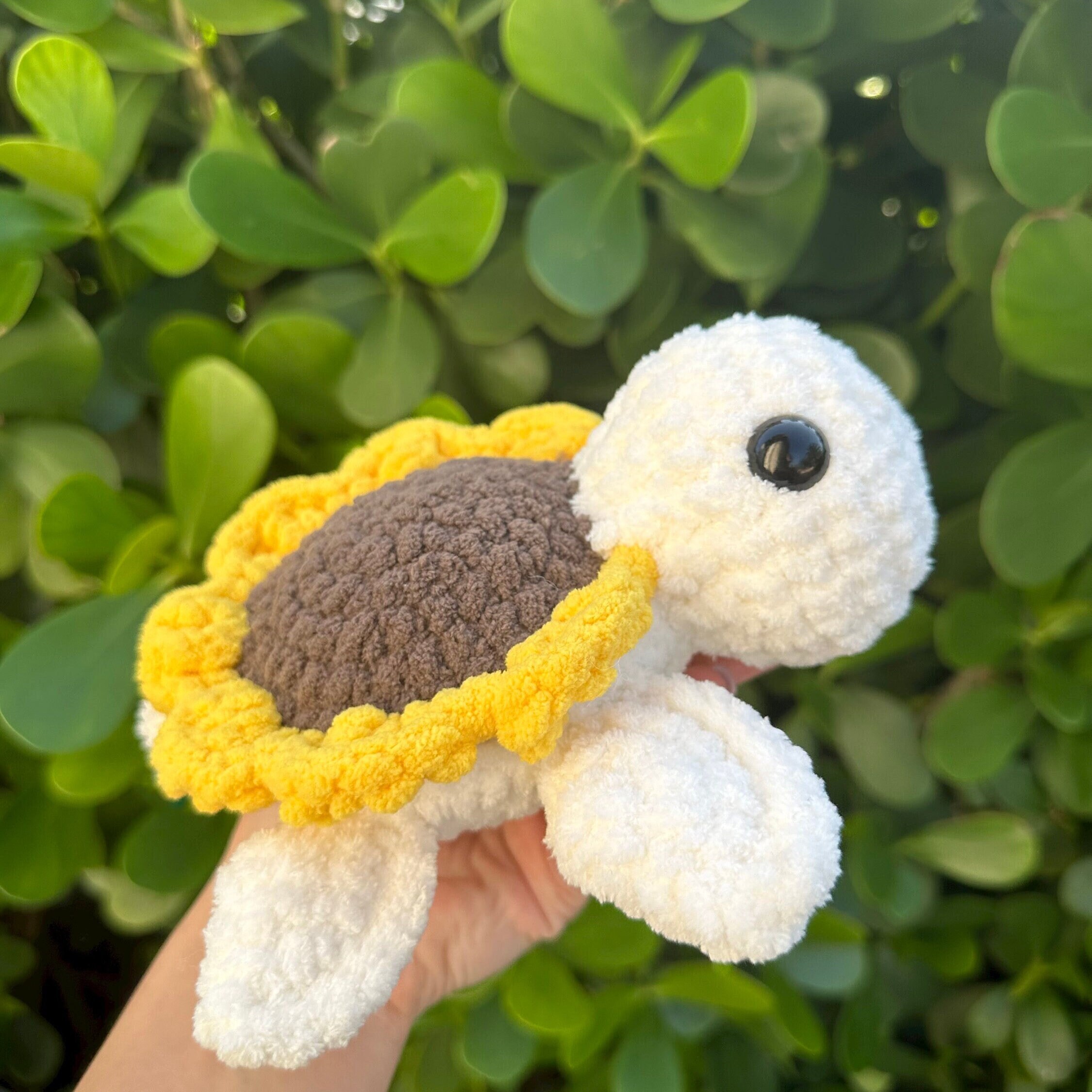 Crochet Sunflower Turtle Amigurumi - Etsy
