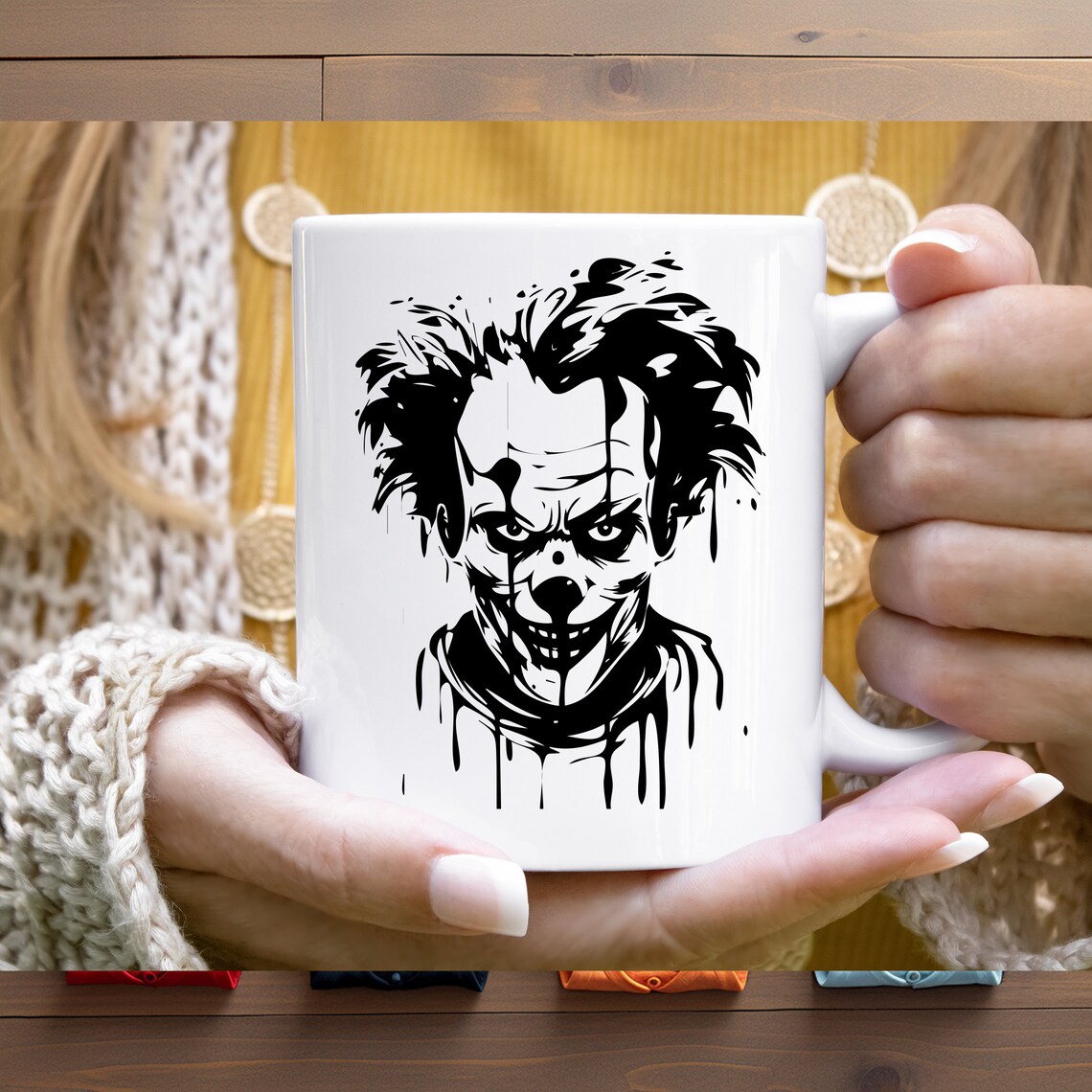 Spooky Clown SVG Bundle, Scary Clowns PNG Files, Crazy Clown Graphics ...