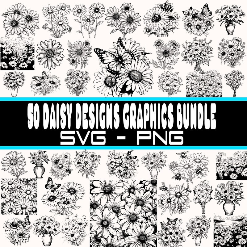 Daisy Print - Etsy
