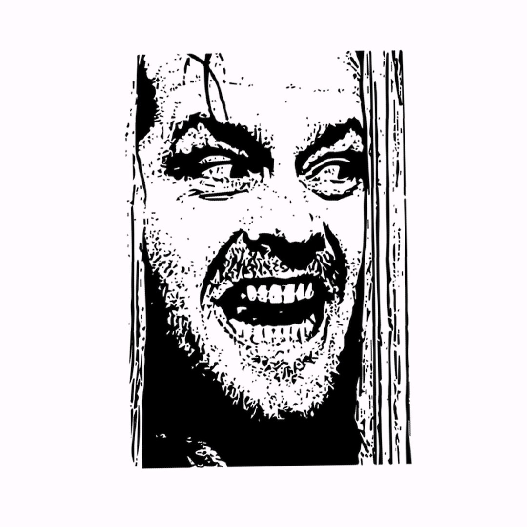 Here's Johnny Graphic, Here's Johnny PNG + SVG Files, Instant Download ...