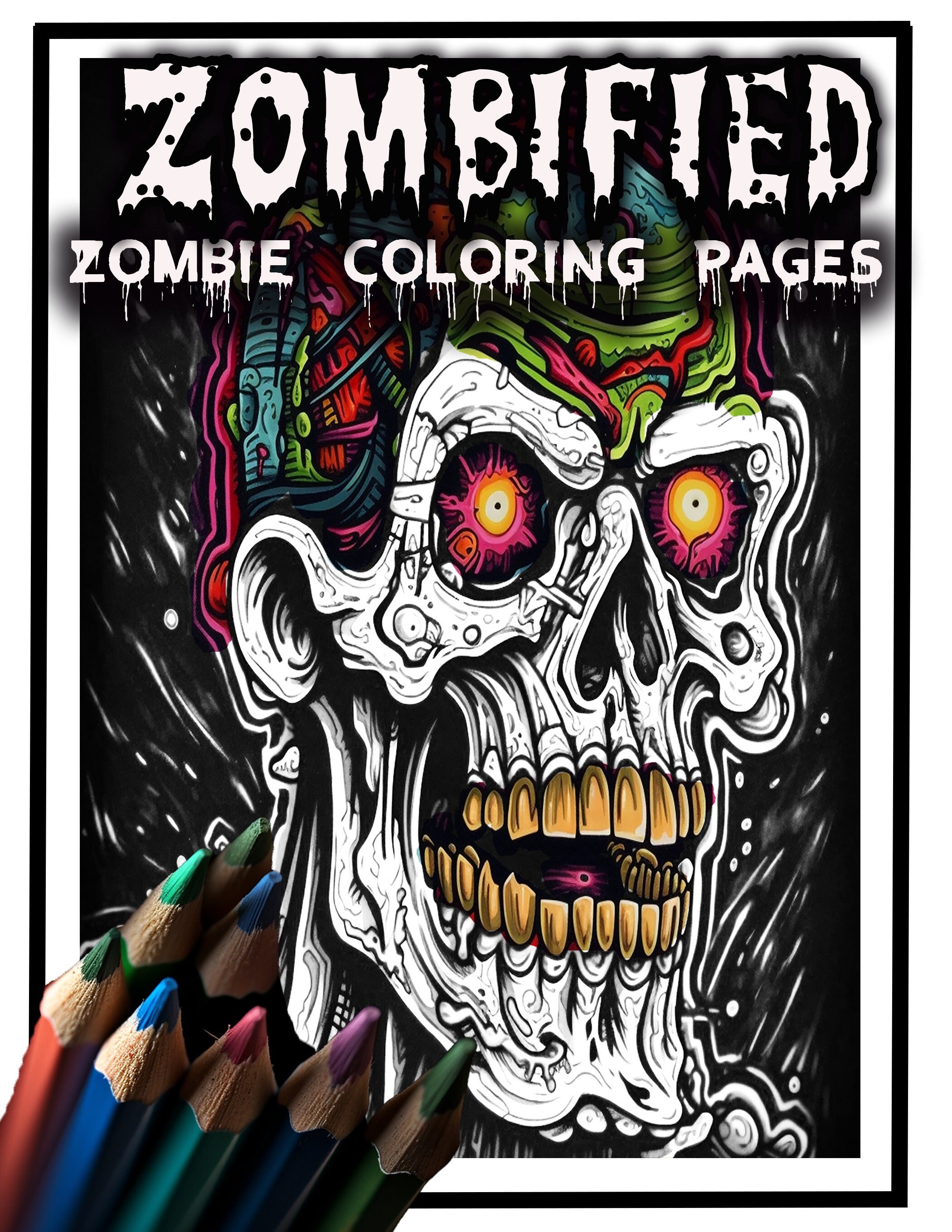 Adult Coloring Pages Zombies