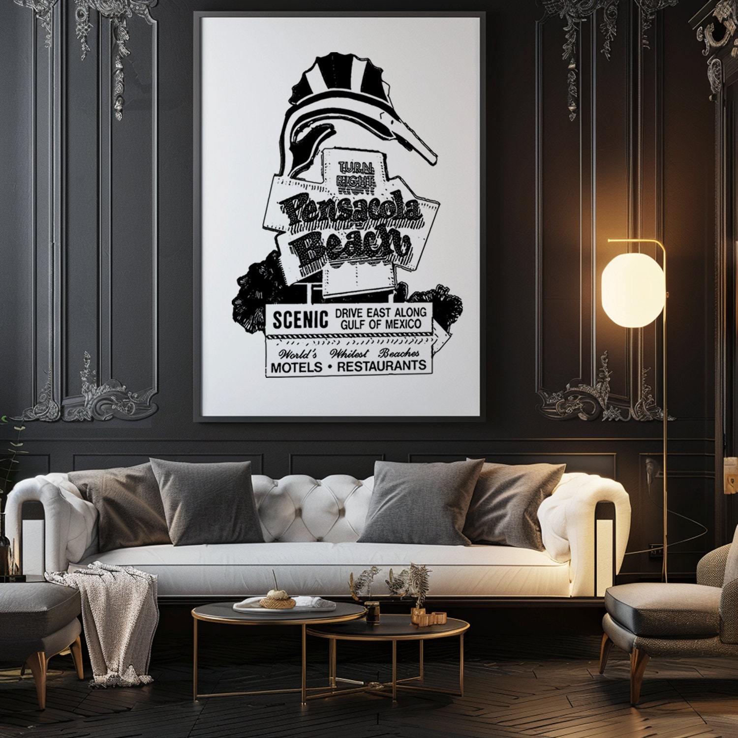 Pensacola Beach Sign Graphic, Florida Beach Sign, Pensacola Beach ...