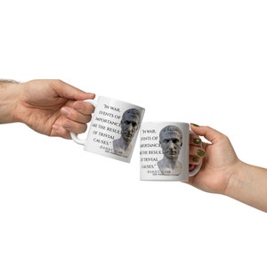 Julius Caesar - MUG -"in War, Events of Importance Are the Result of Trivial Causes."- Roman ...