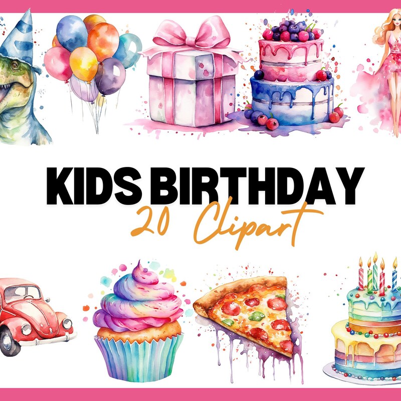 Birthday Clipart - Etsy