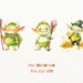 Magic School Goblins and Trolls Clipart, Magical Clipart, Cute Goblins ...