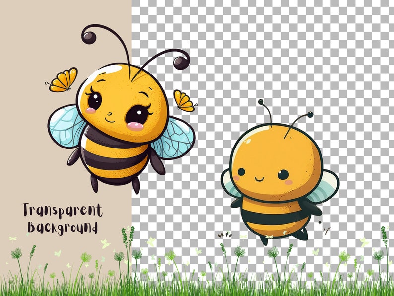 Bee Clipart, Baby Bee Clip Art, Nursery Decor, Baby Shower, Baby Wall ...