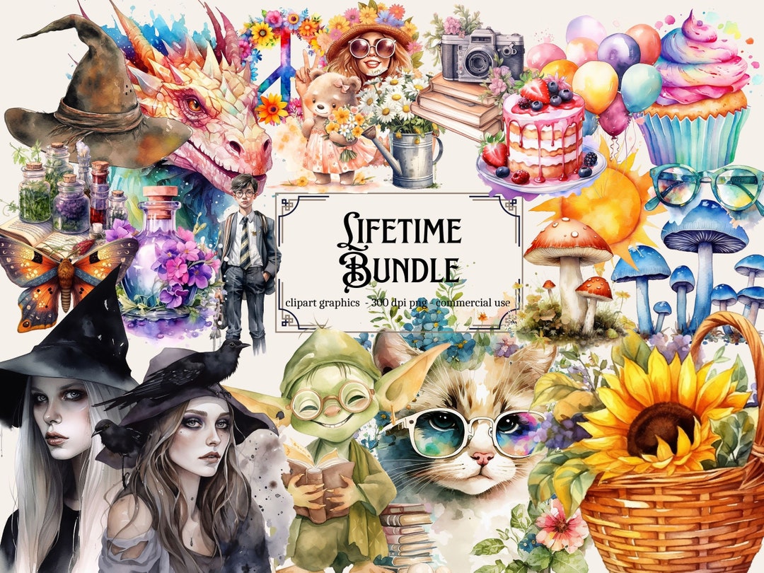 Lifetime Bundle Digital Clipart Unlimited Access All Listings ...