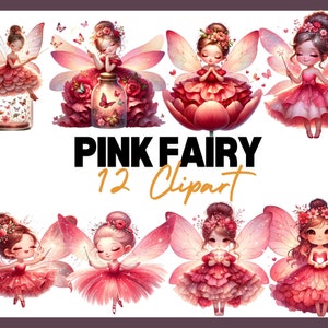 Fairy Clipart Bundle, Fantasy Clipart Bundle, Fairies PNG Clipart ...