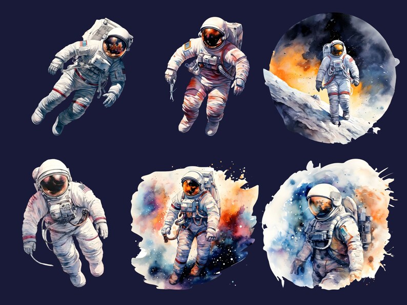 Astronaut Clipart Children's Space Graphics Interstellar Kids ...