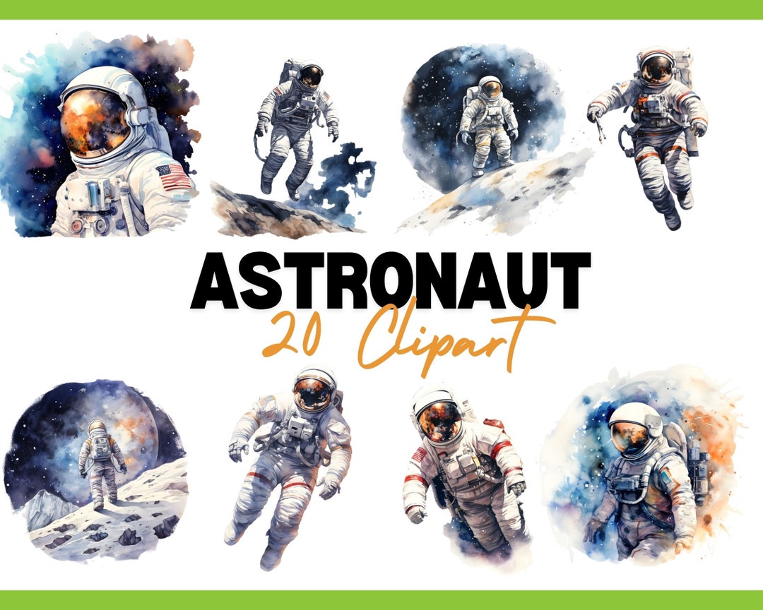 Astronaut Clipart Children's Space Graphics Interstellar Kids ...