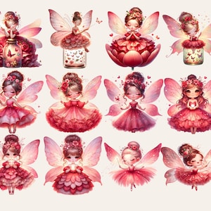 Fairy Clipart Bundle, Fantasy Clipart Bundle, Fairies PNG Clipart ...