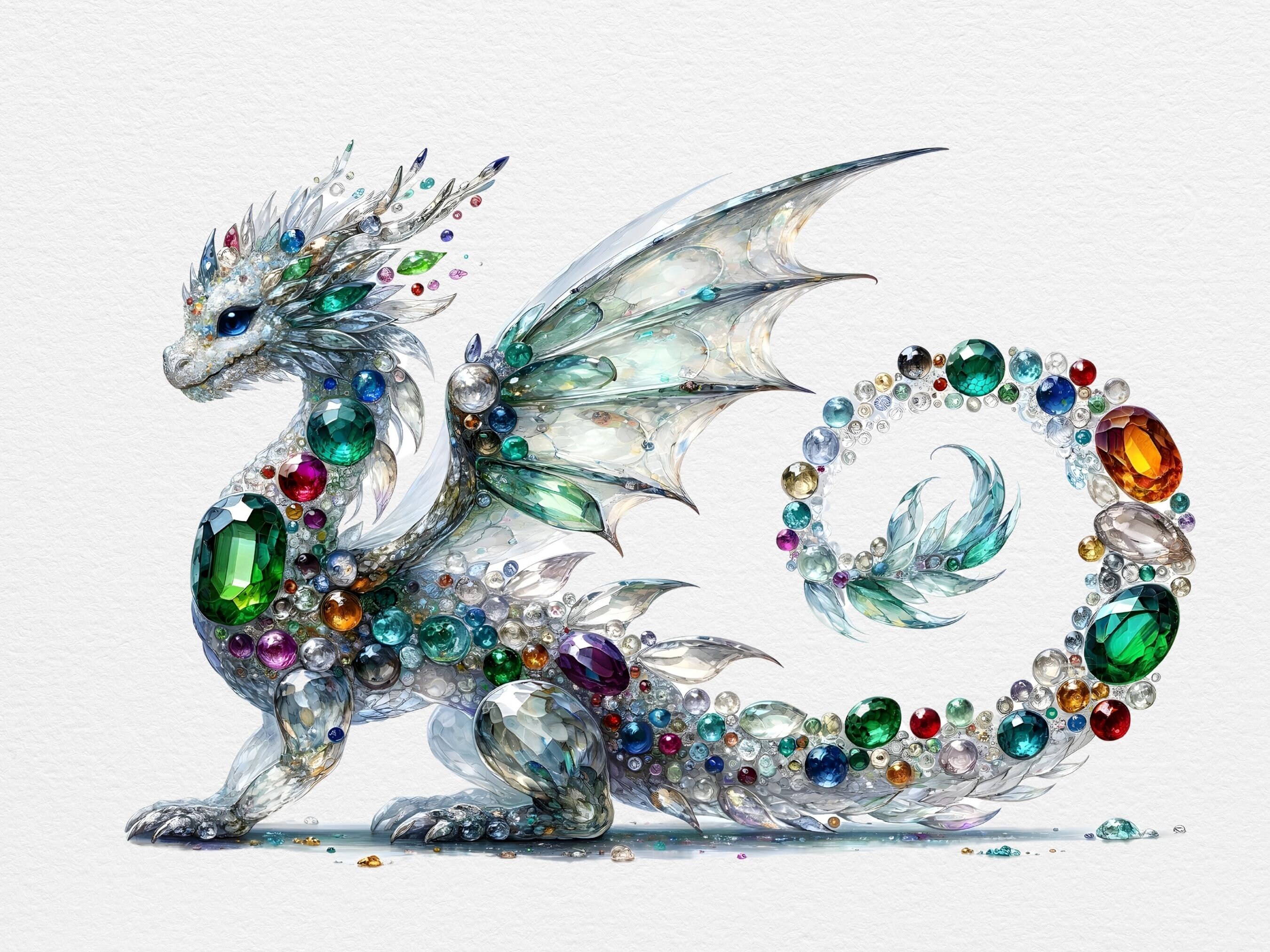 Dragon Gemstone Cliparts, Jewelry PNG, Fantasy Dragons, Magical ...