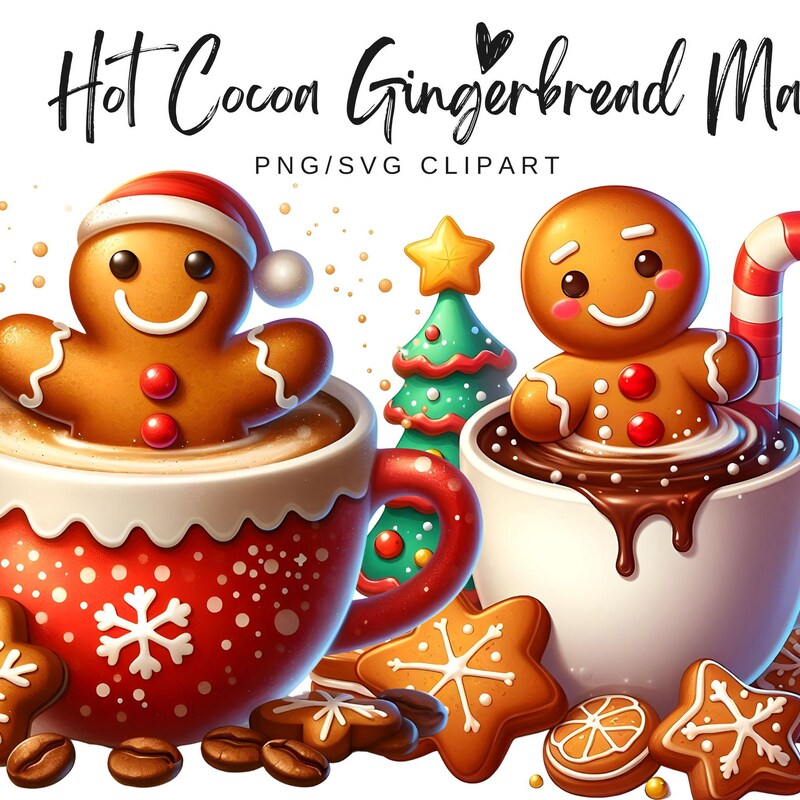 Gingerbread Man Clip - Etsy