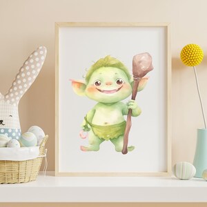 Magic School Goblins and Trolls Clipart, Magical Clipart, Cute Goblins ...