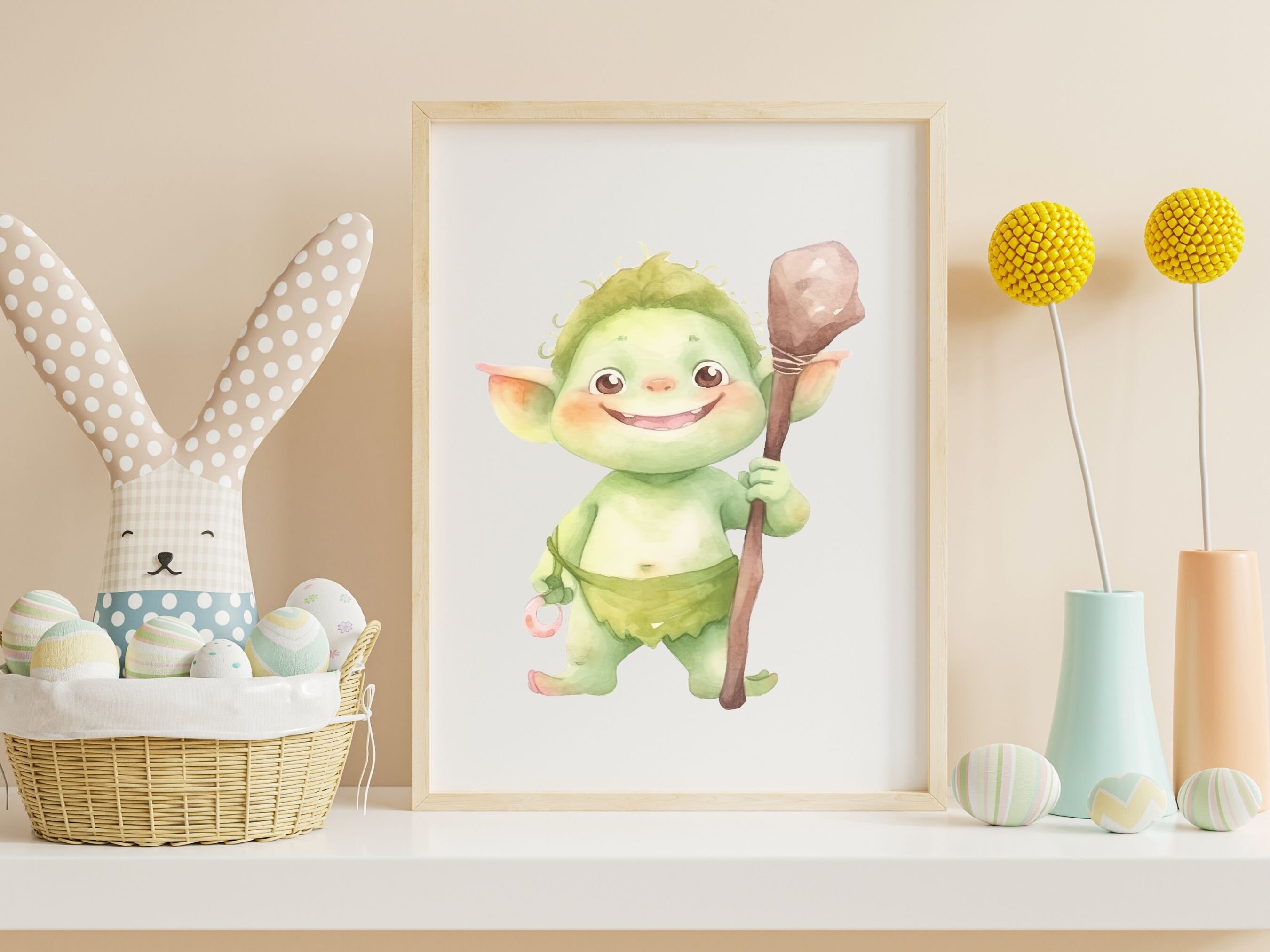 Magic School Goblins and Trolls Clipart, Magical Clipart, Cute Goblins ...