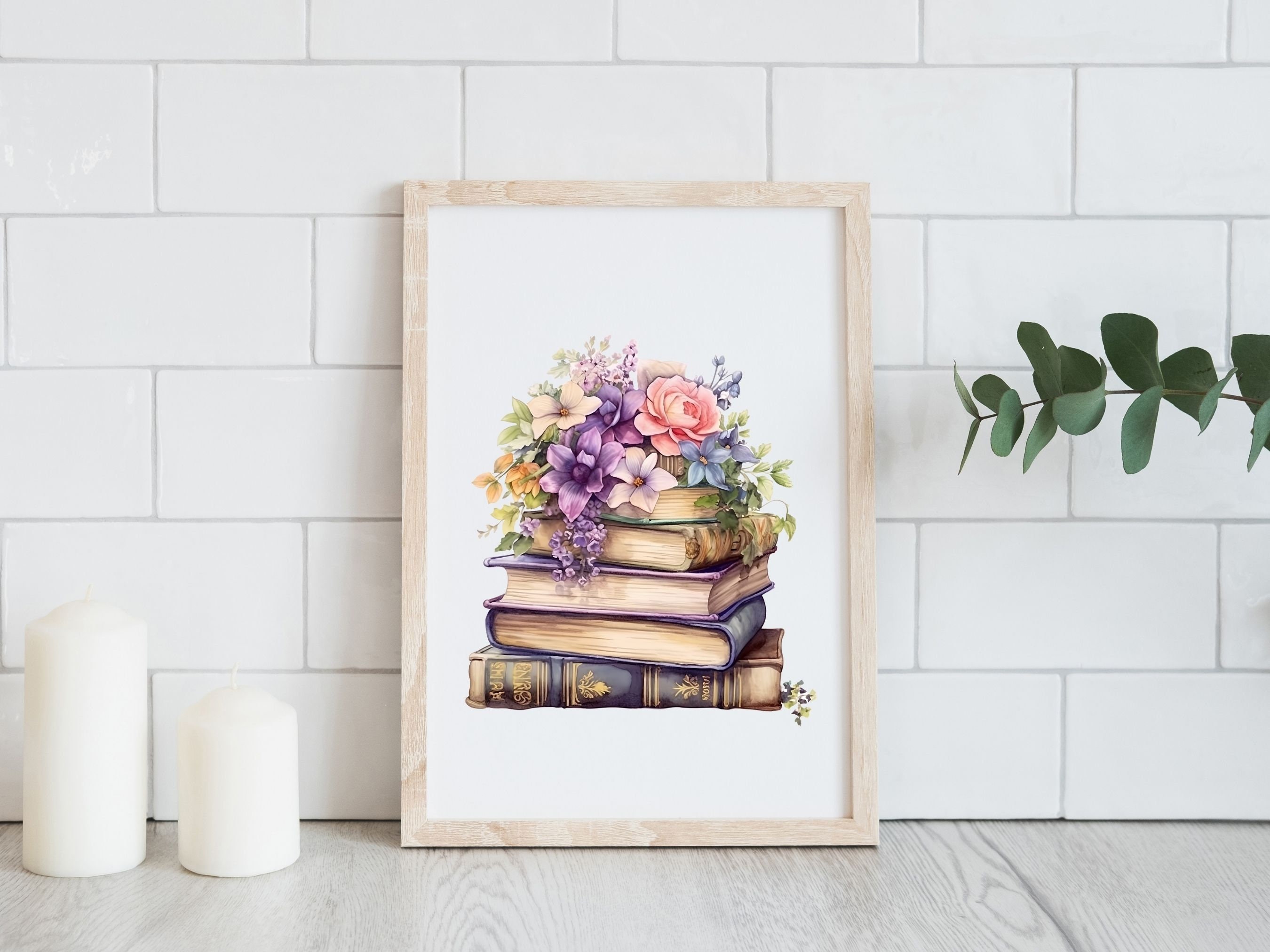 Book Clipart Books Bundle Reading Clipart Library Clipart - Etsy