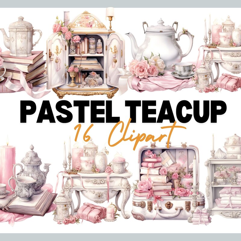 High Tea Clip Art - Etsy