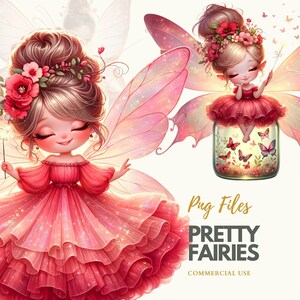 Fairy Clipart Bundle, Fantasy Clipart Bundle, Fairies PNG Clipart ...