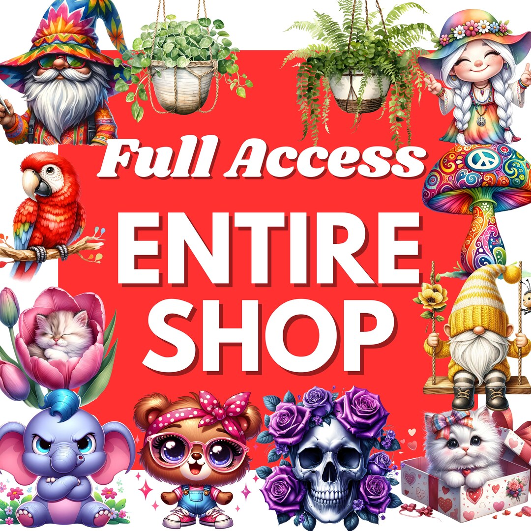 Lifetime Bundle Digital Clipart Unlimited Access All Listings ...