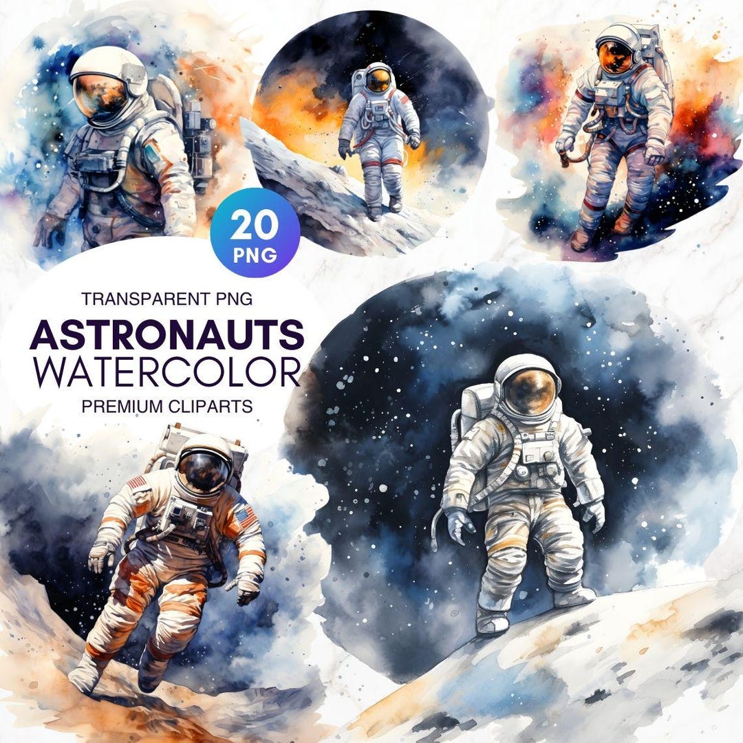 Astronaut Clipart Children's Space Graphics Interstellar Kids ...