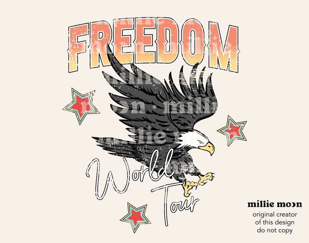 Freedom World Tour Png | Png Files for Sublimation | Eagle Png | Rock N ...