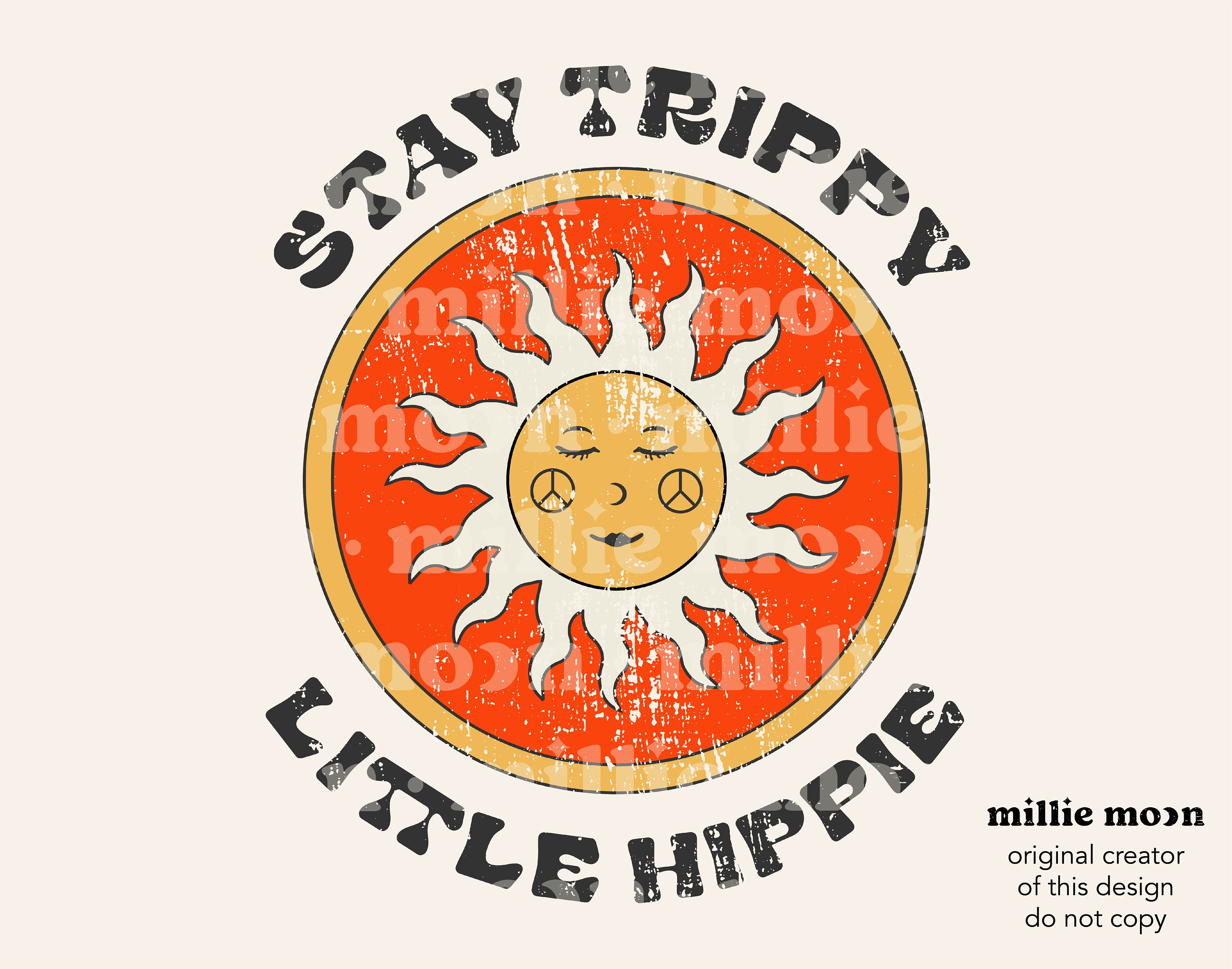 Stay Trippy Little Hippie Png | Png Files for Sublimation | Groovy Png ...