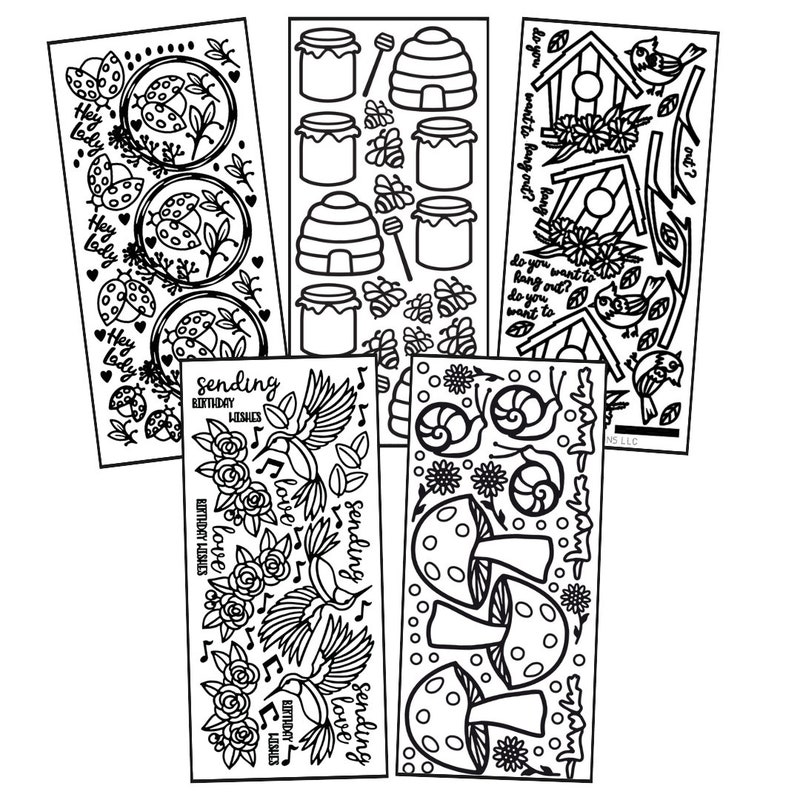 Outline Stickers - Etsy