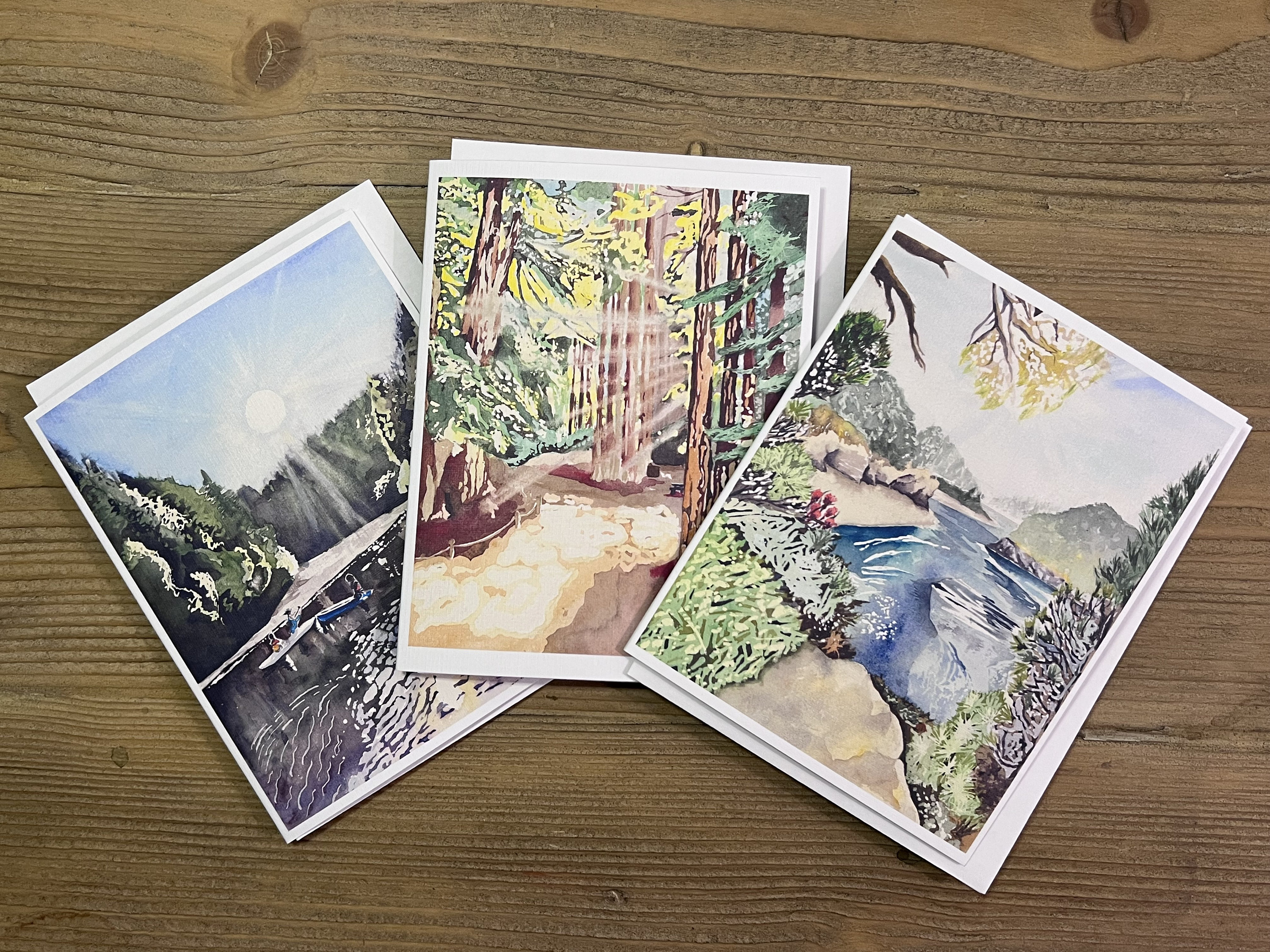 Set of 6⎜mendocino Coast Greeting Cards, Coastal Watercolors, Notecards ...