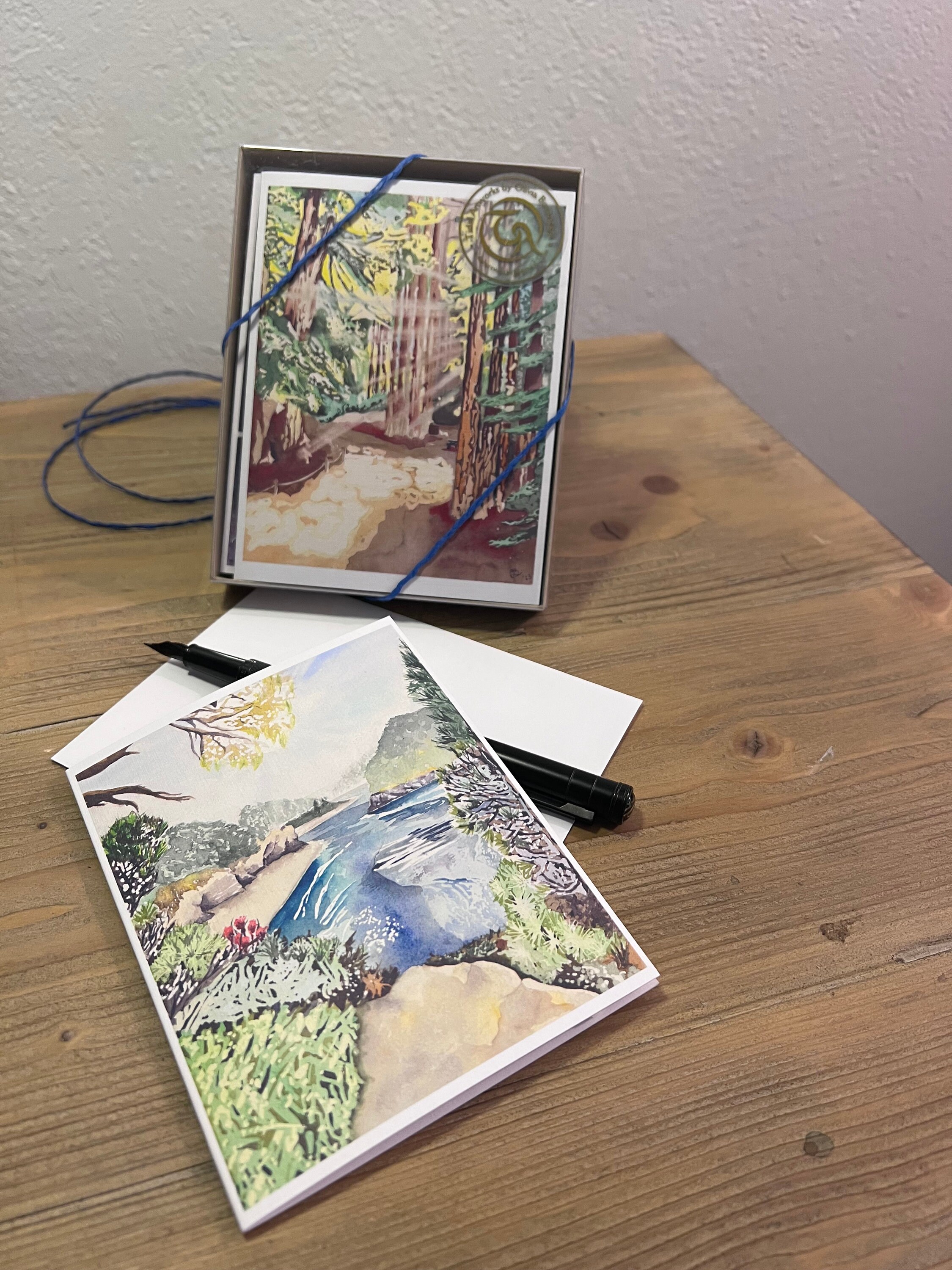 Set of 6⎜mendocino Coast Greeting Cards, Coastal Watercolors, Notecards ...