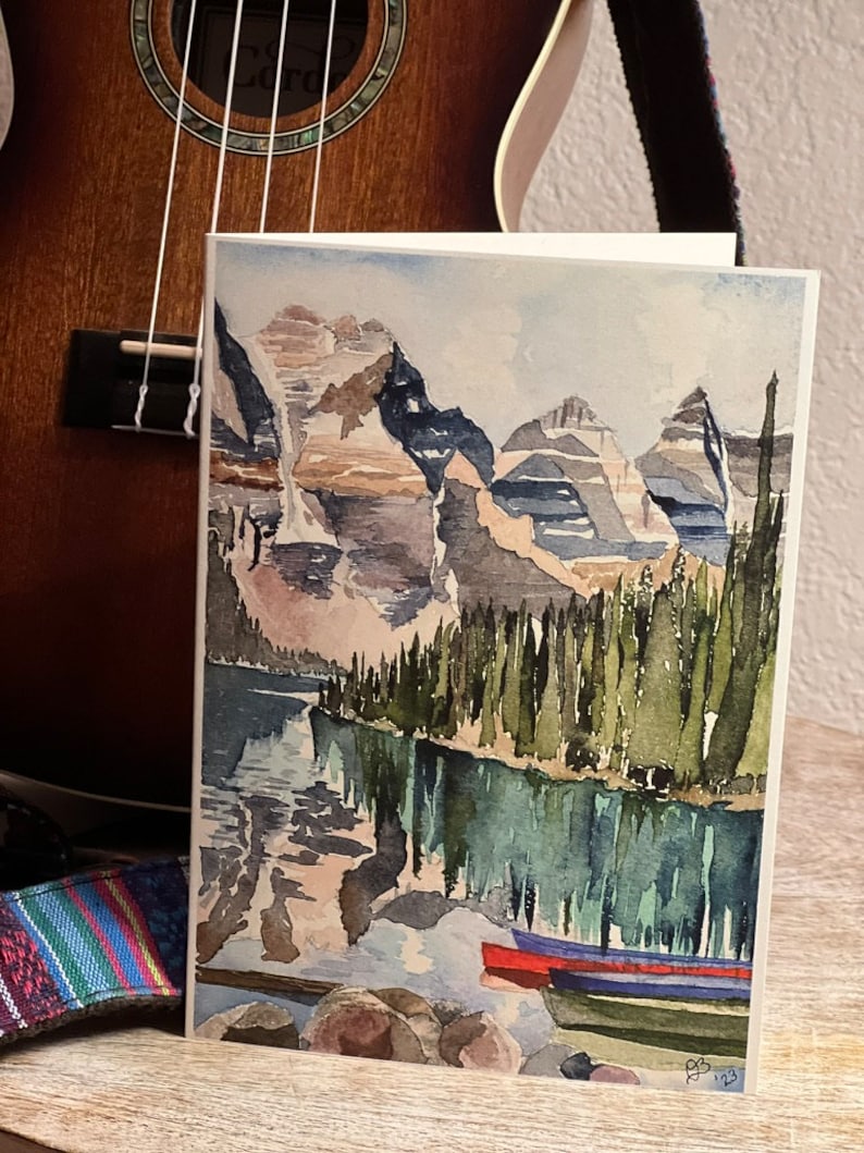 Set of 5⎜moraine Lake, Banff National Park, Canada Greeting Cards ...