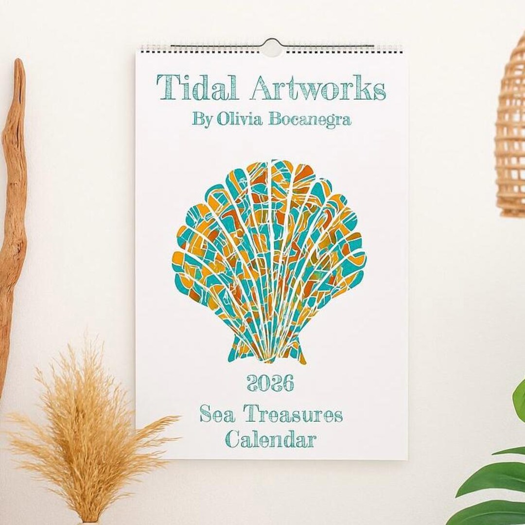 2026 Sea Life Calendar: Watercolor Ocean Art - Etsy