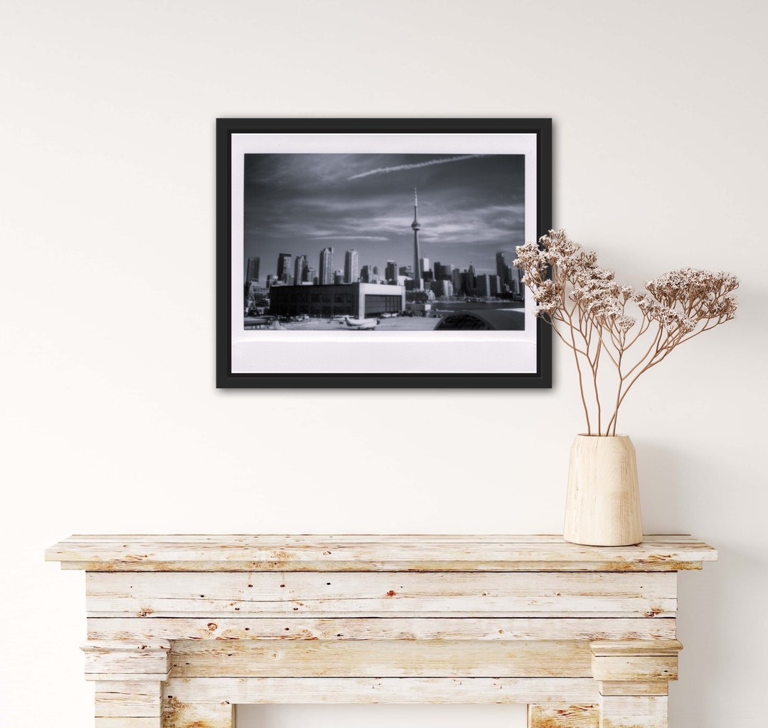 Toronto Skyline Print Art, Retro Print Art, Toronto Wall Art, CN Tower ...