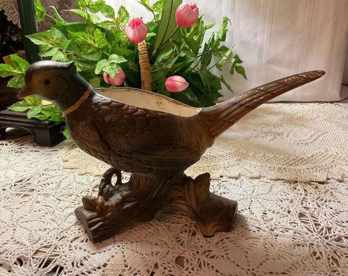 Vintage ENESCO Pheasant / Bird Ceramic Planter - Japan - Etsy