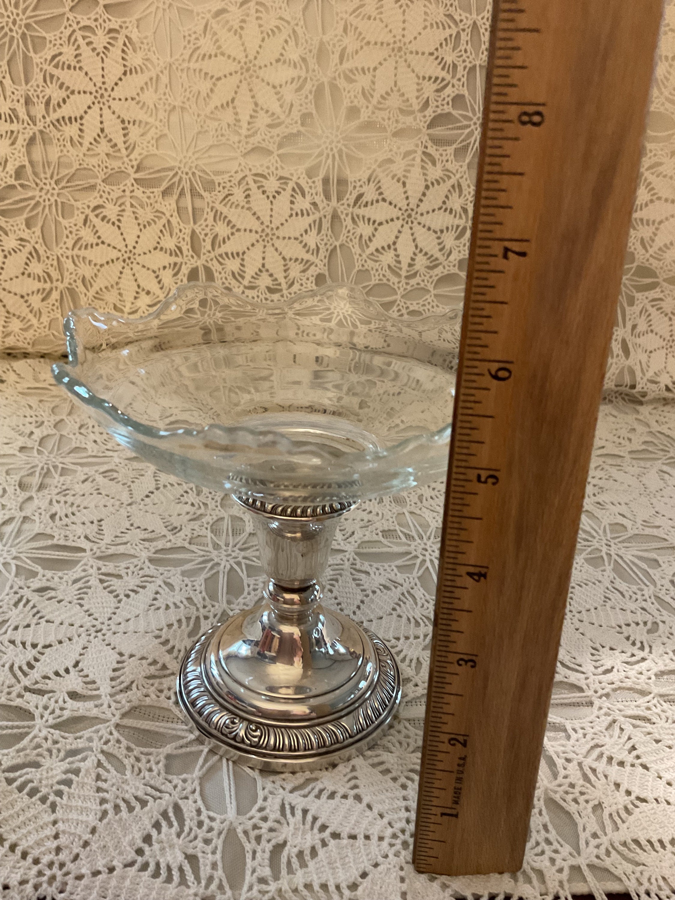 Frank M. Whiting Sterling Silver Weighted Pedestal Candy Compote Dish ...