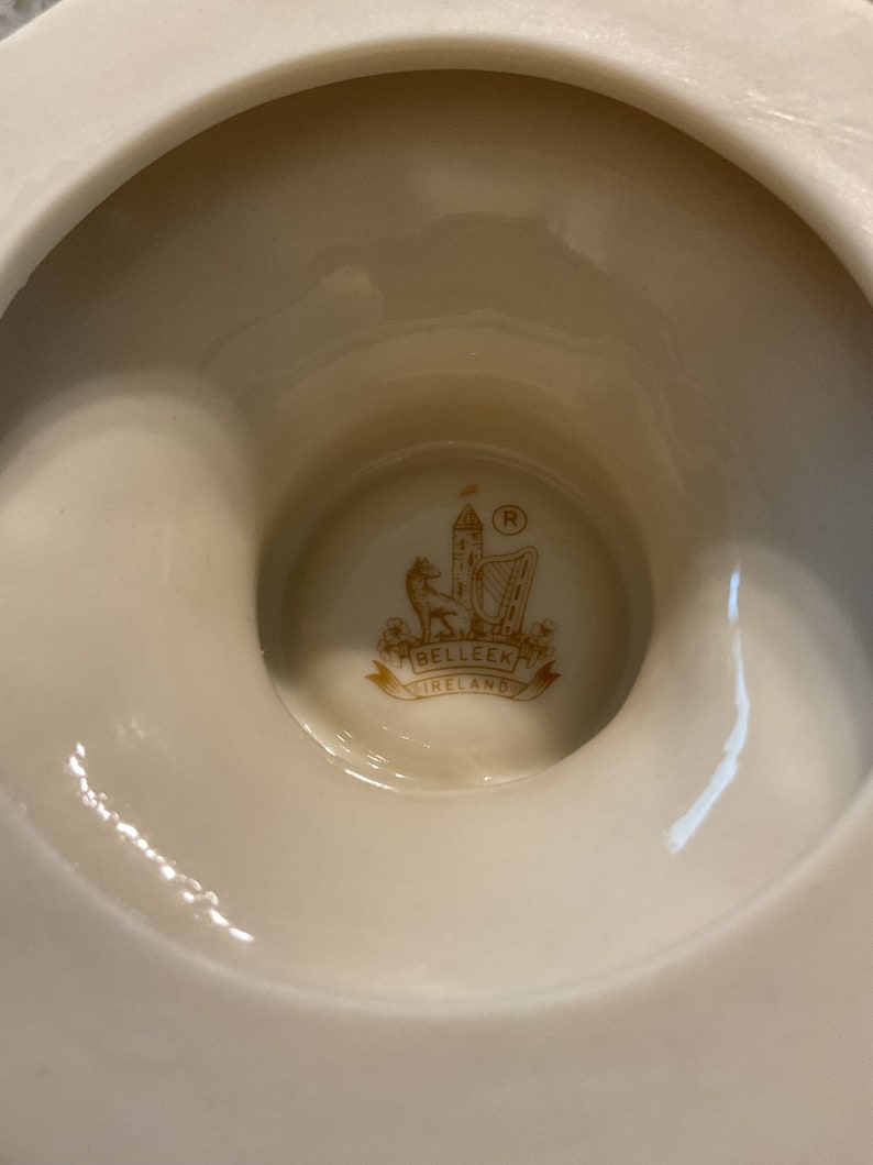 Belleek Irish Porcelain Lotus Blossom Spill Vase, Pretty Pink Lustre ...